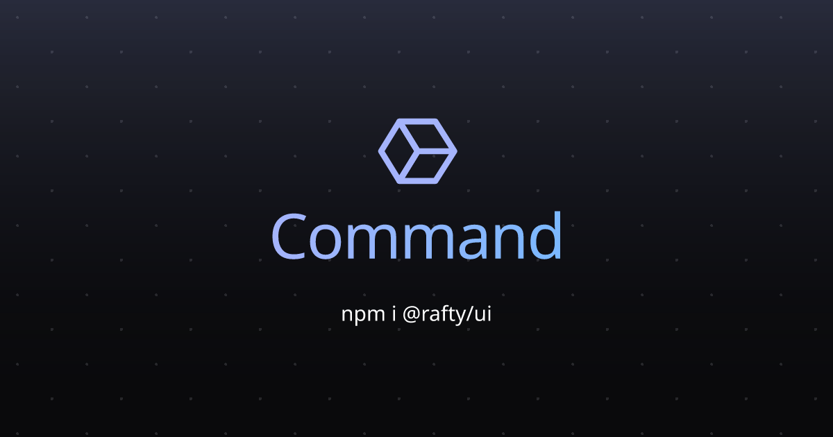 Command - rafty/ui Docs